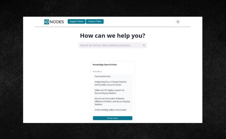 IONODES Knowledge Base - IONODES